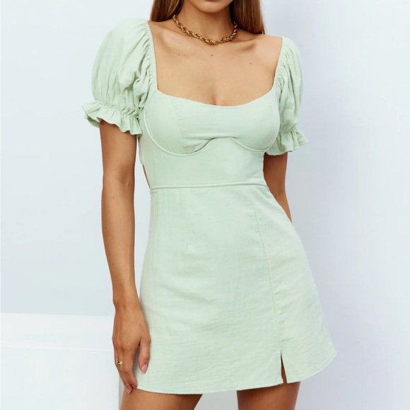 Hello Molly | Dresses | Nwt Sage Green Cant Let Go Dress From Hello ...